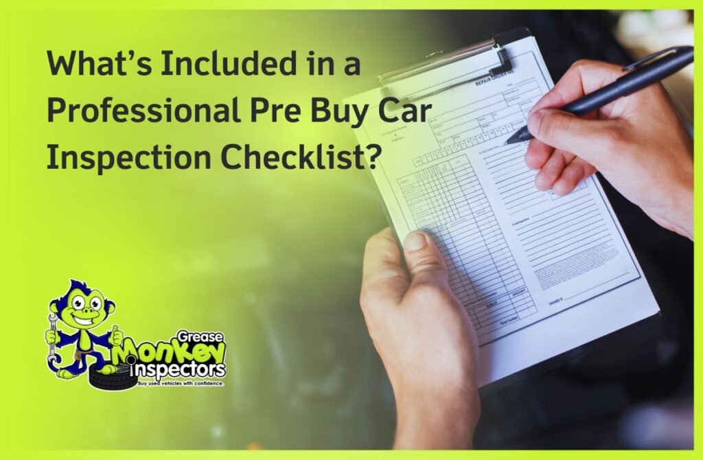 Professional Pre Buy Car Inspection Checklist