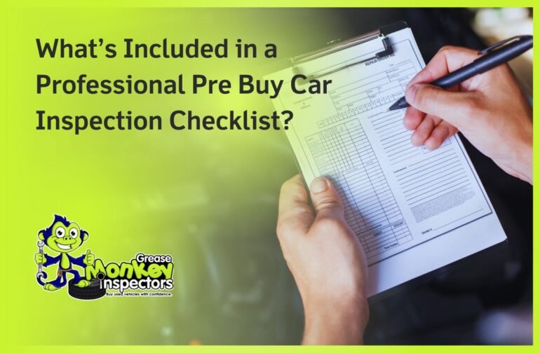 Professional Pre Buy Car Inspection Checklist